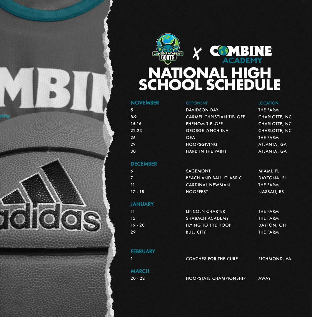 Boys's HS Basketball Schedule - Combine Academy